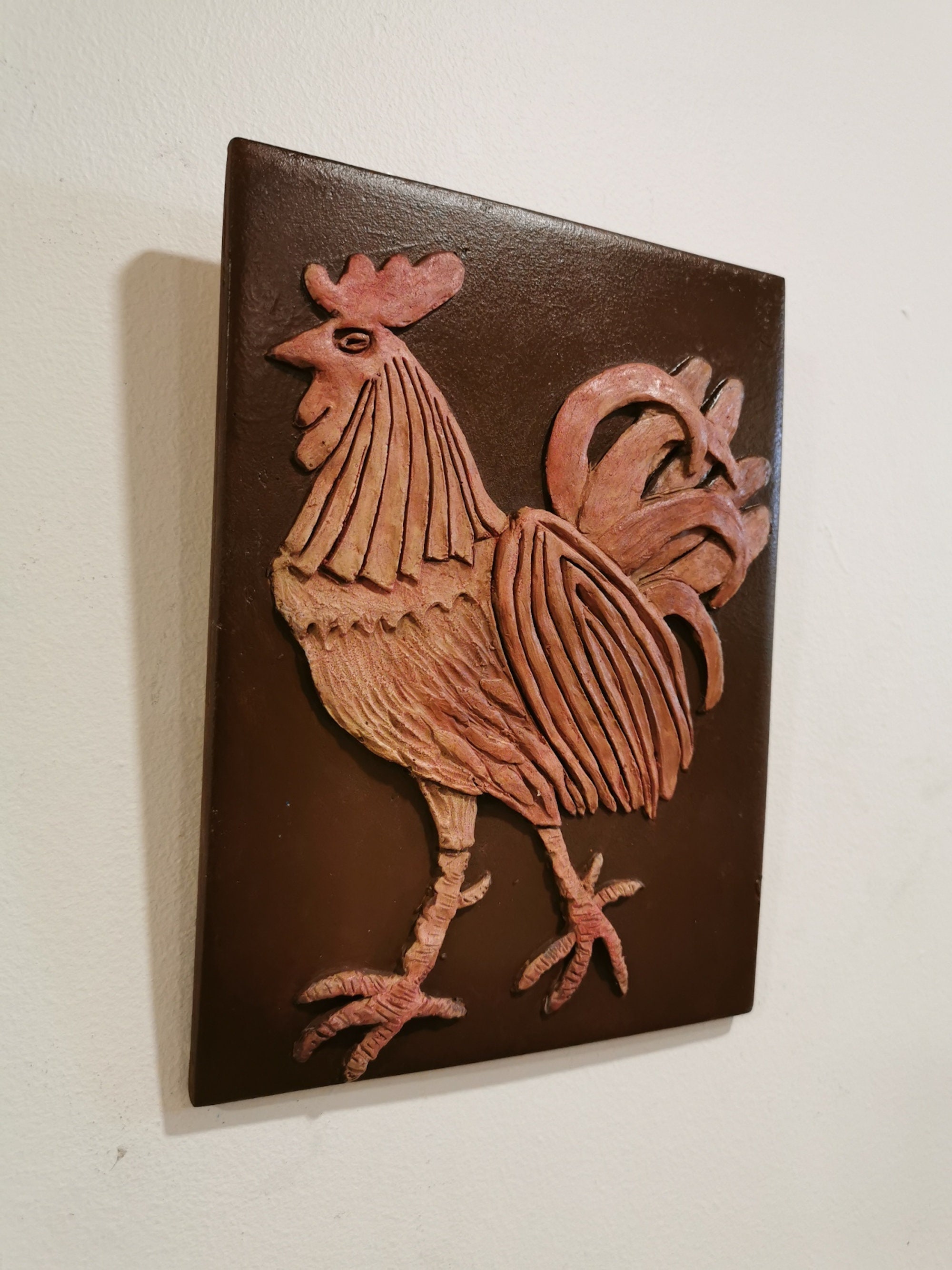 Rooster Strut/ Barnyard Decorative Tile/rooster - Etsy Singapore