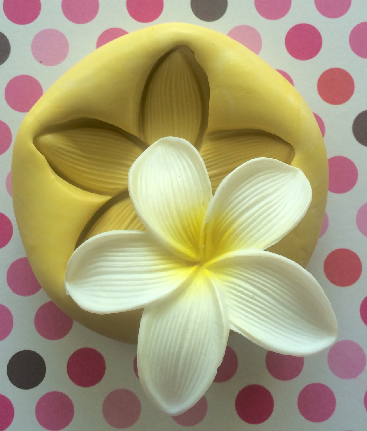 Large PLUMERIA Flower Mold Flower Mold Plumeria Mold Craft | Etsy