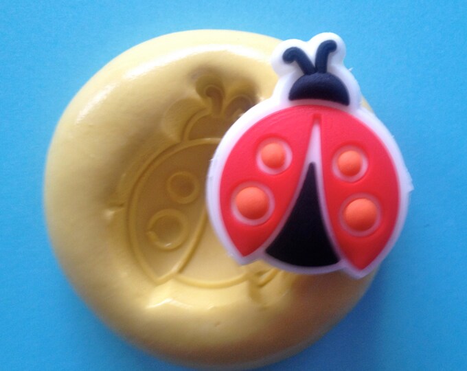 LADY BUG Silicone MOLD Lady Bug Fondant Topper, Soap Mold, Lady Bug ...