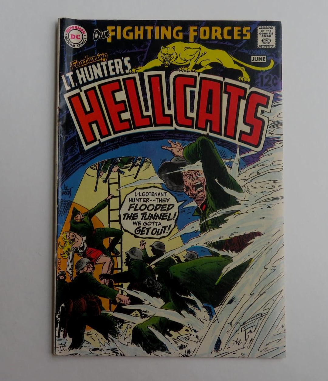 Our Fighting Forces Comic: #119 Hellcats, Bedlam in Berlin, Joe Kubert ...