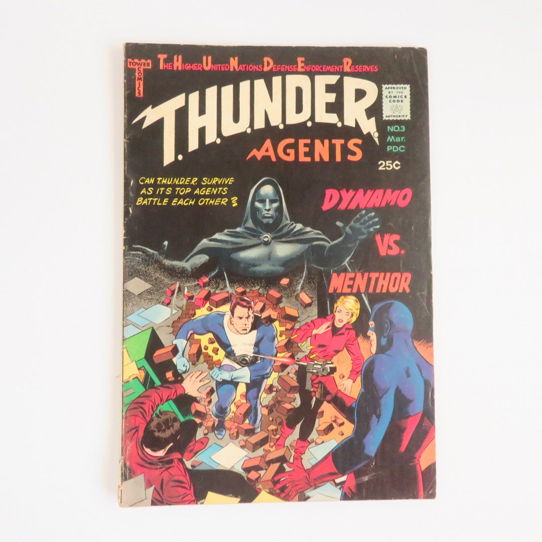 Thunder Agents 3 (1966) Wally Wood Art Dynamo Vs Menthor Tower Action ...