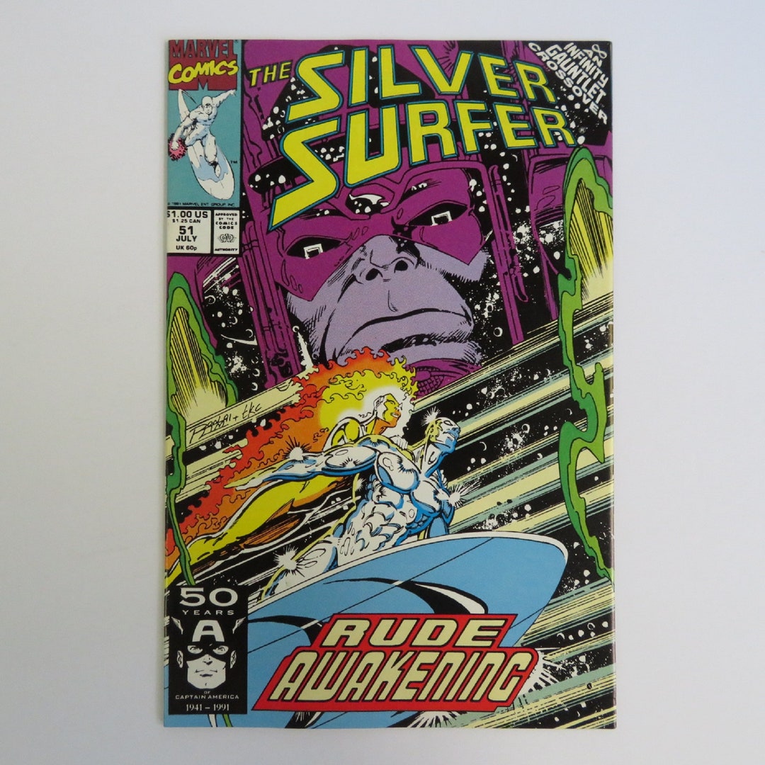 Silver Surfer 51 57-59 80 1991 Infinity Gauntlet Crossover & Terrax the ...