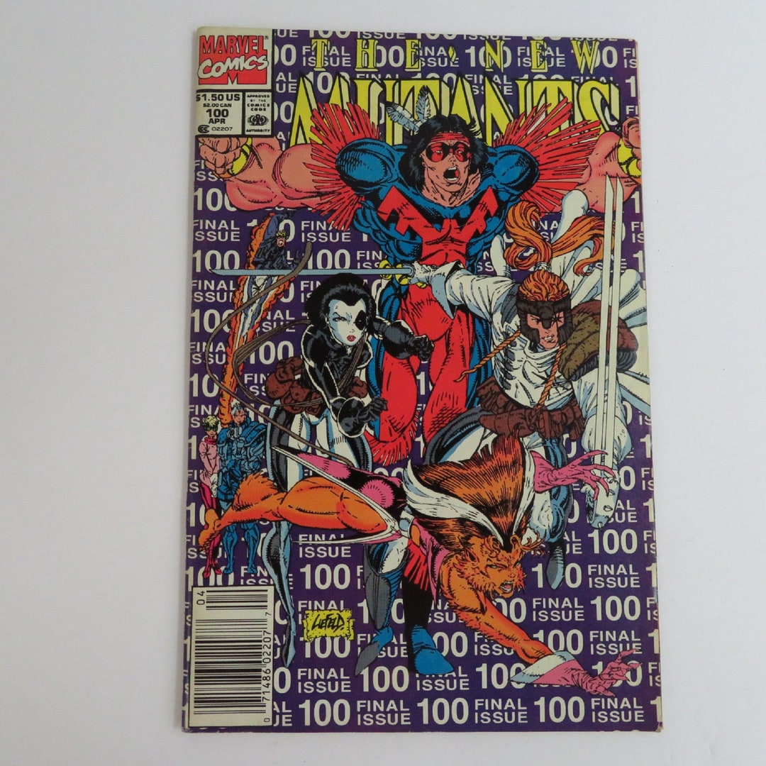 New Mutants 100 1991 Purple Background 1st Print 1st X-force Appearance ...