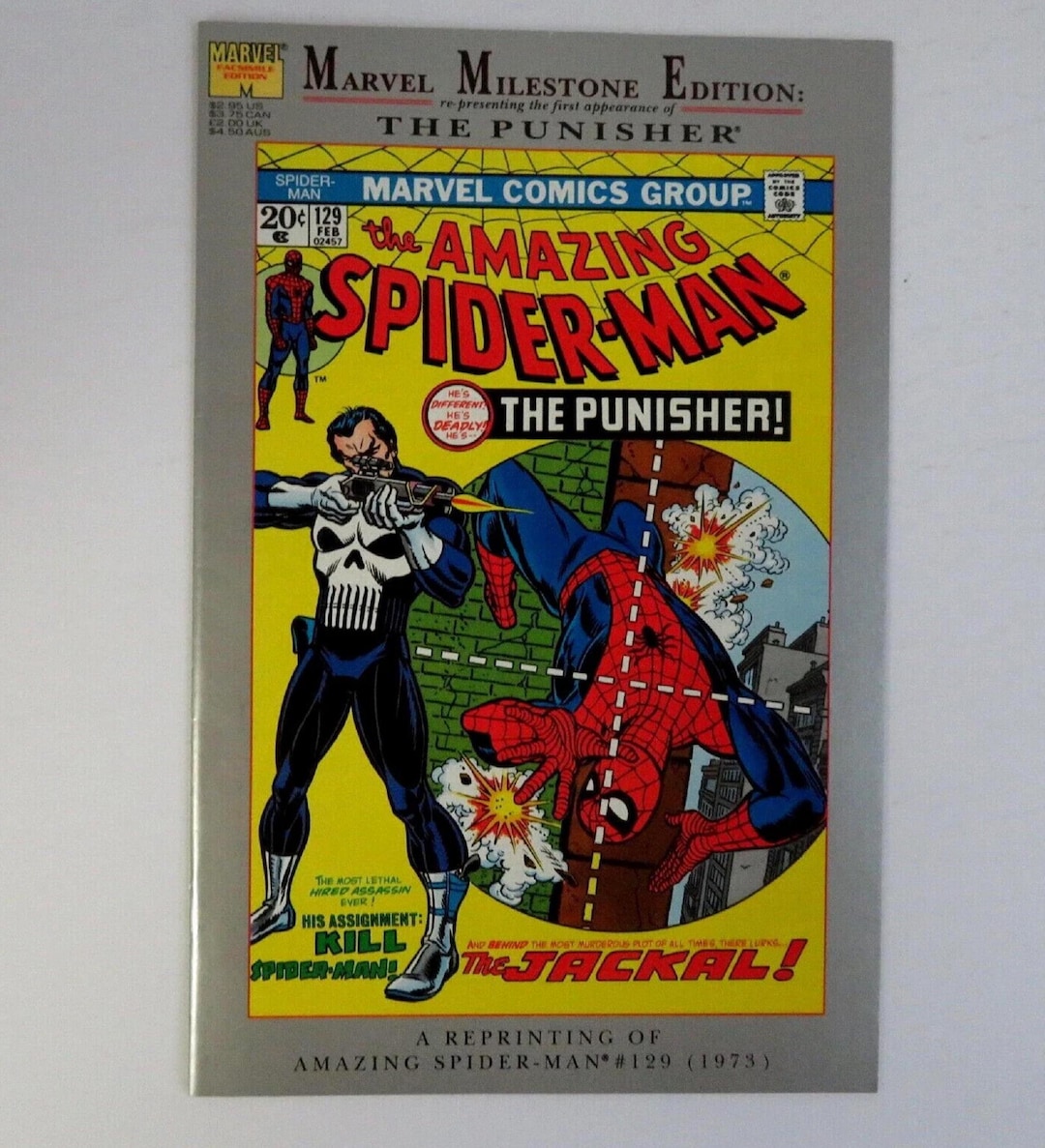 Marvel Milestone Edition Comic #129 (1992) Amazing Spiderman, Punisher ...