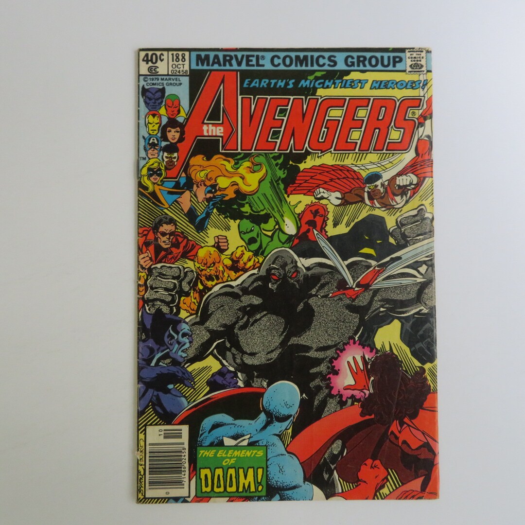 Avengers 188 (1979) Elements of Doom, Marvel Comics A1 - Etsy