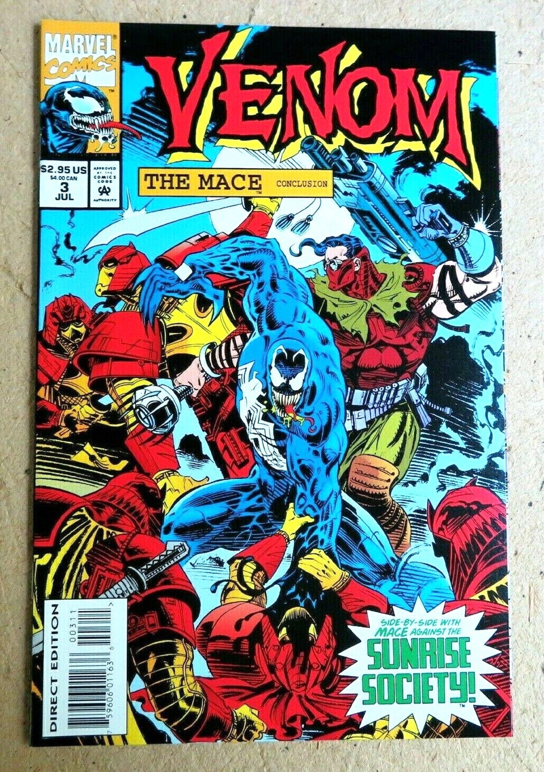 Venom the Mace #3 Comic Book: Cardstock Cover, Marvel (1994) WX - Etsy