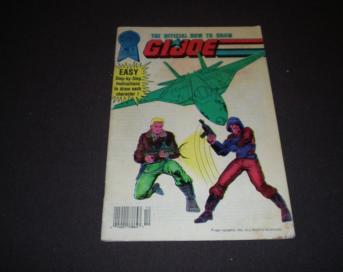 The Official How to Draw G.I. Joe #1 Comic, 1987, Blackthorne Pub. - Etsy