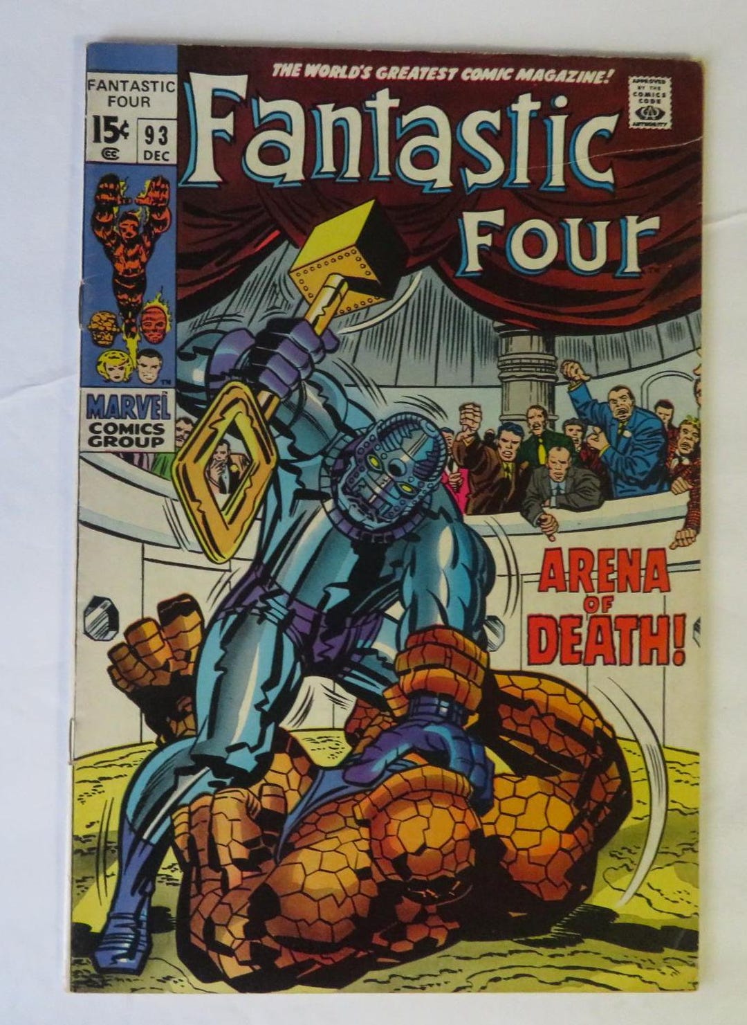 Fantastic Four 93 (1969) Torgo Vs the Thing, Arena of Death Four Marvel ...