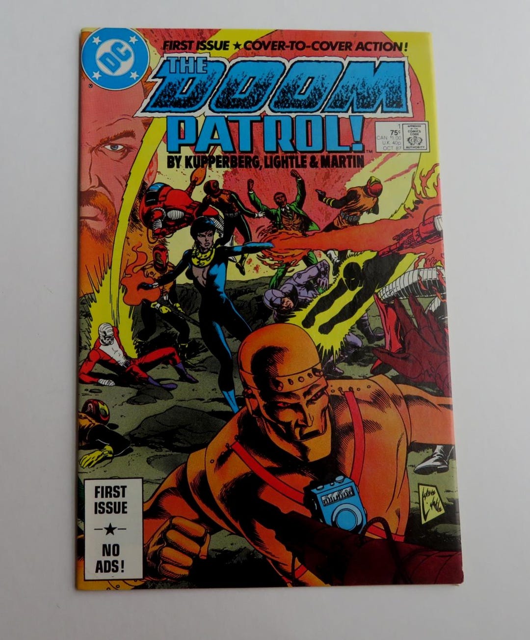 Doom Patrol 1 (1987) Direct Edition, Lightle Wraparound Cover, DC ...