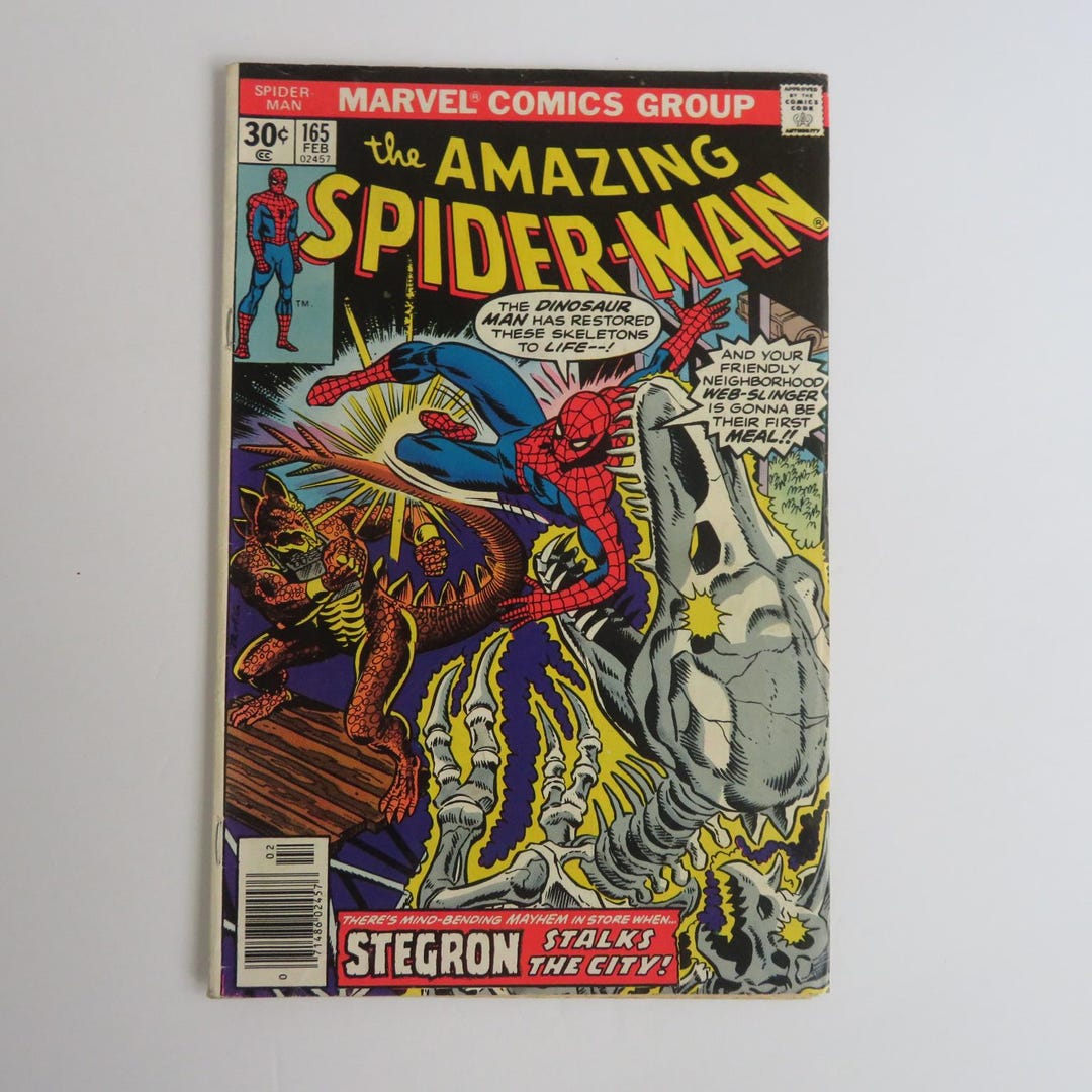 Amazing Spider-man 165 (1977) Lizard Vs. Spider-man Vs. Stegron ...