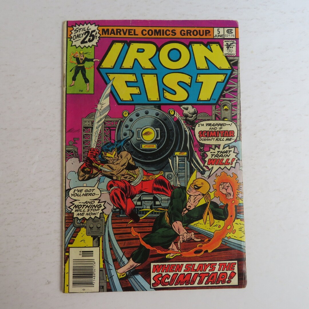 Iron Fist 5 1976 When Slays the Scimitar 1st Series Marvel Comics IJ - Etsy