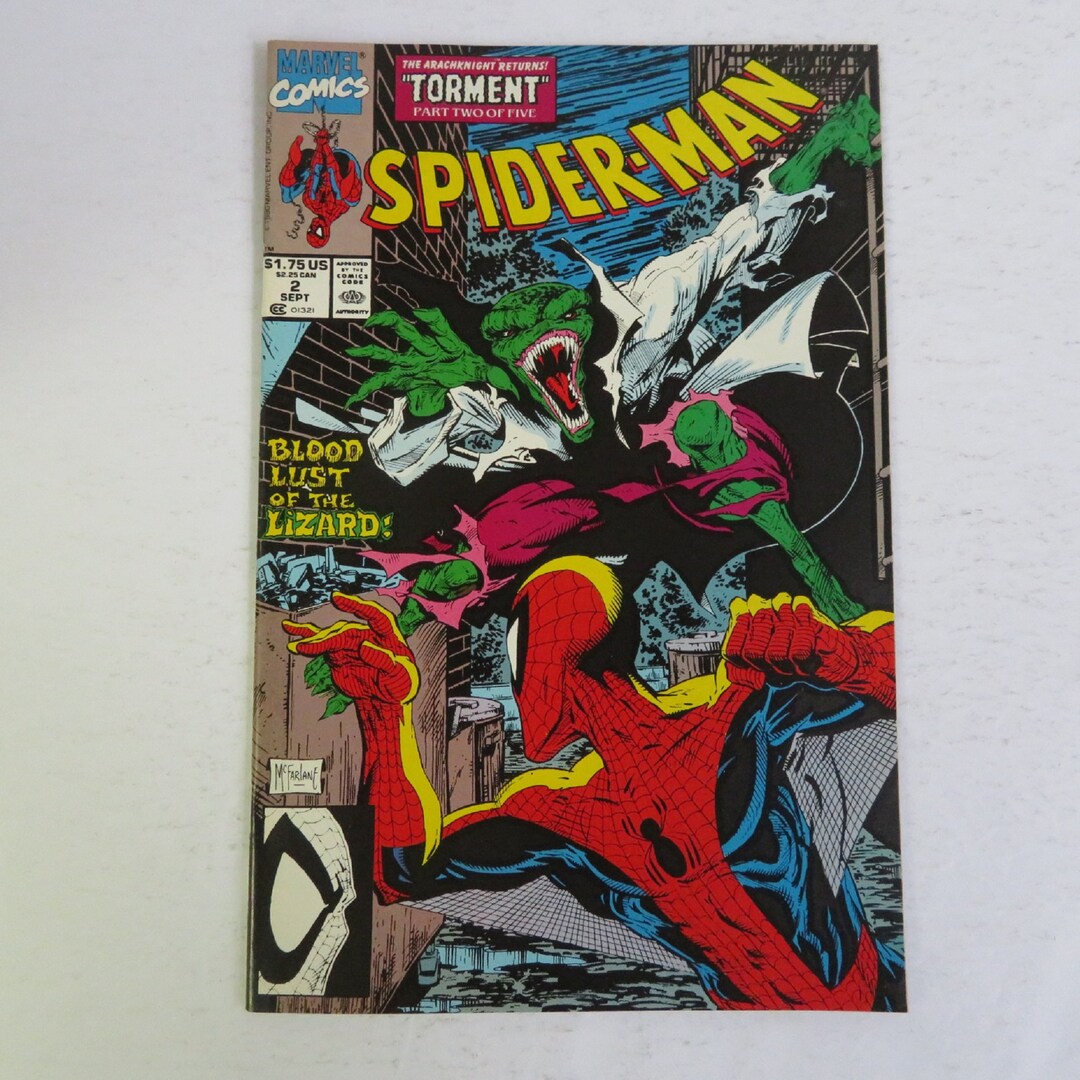 Spider-man 2 Torment (1990) Lust of the Lizard, Part Two, Marvel Comics A3 - Etsy