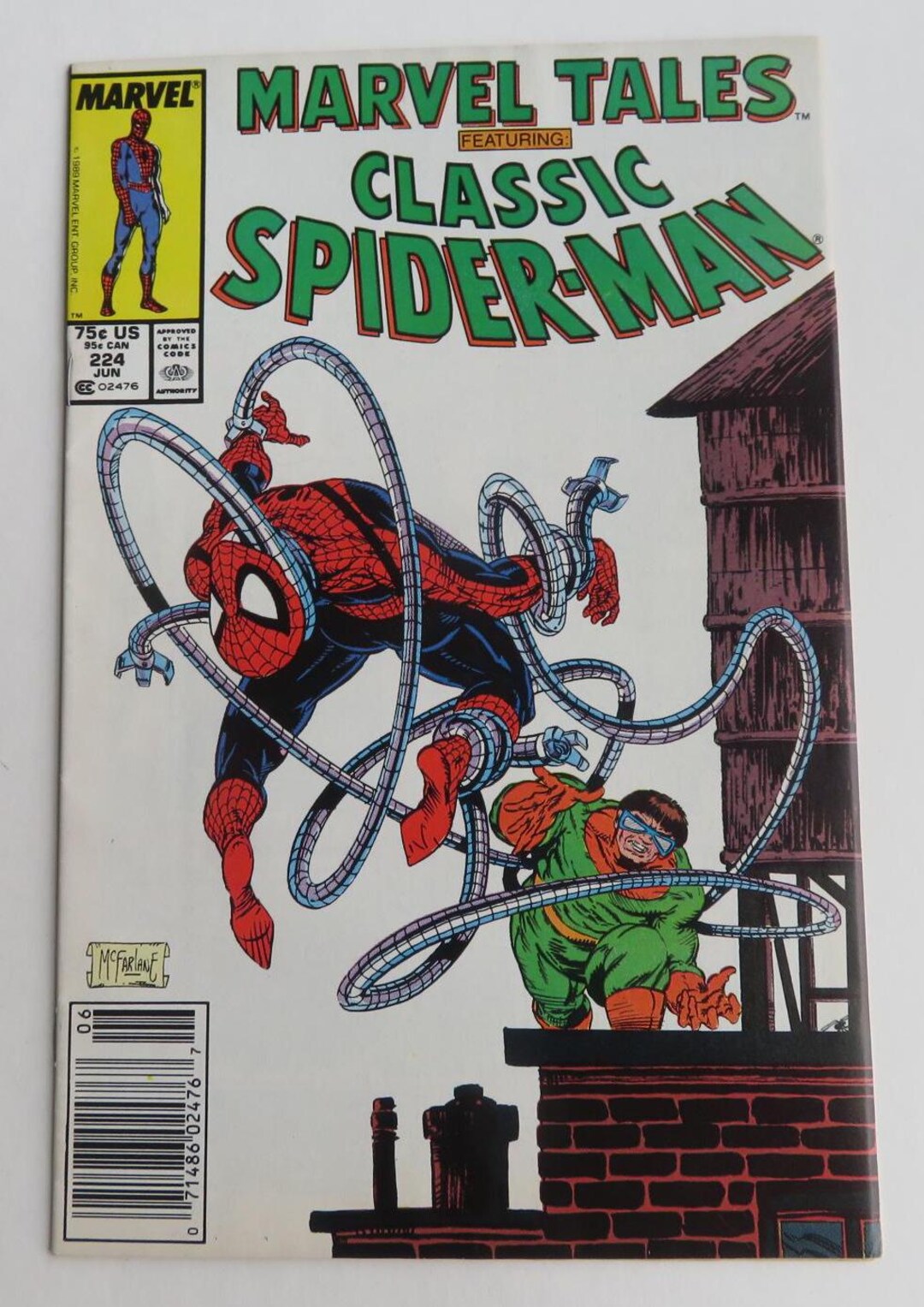 Marvel Tales 224 (1989) Classic Spider-man, Doc Ock Lives, Marvel ...