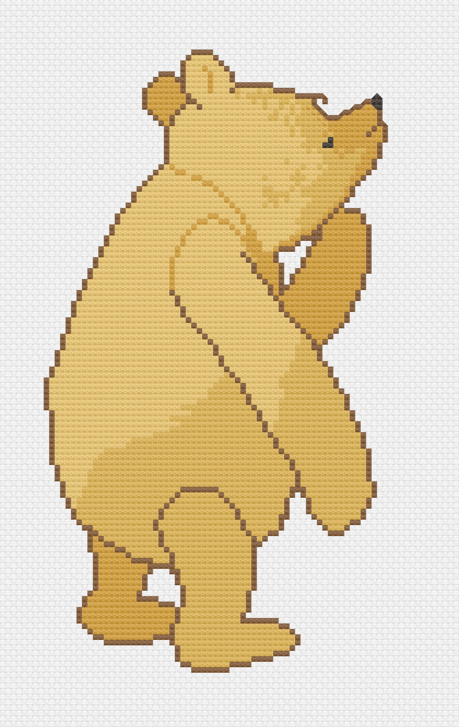 Winnie the Pooh Taking a Walk, a Cross Stitch Pattern - Etsy