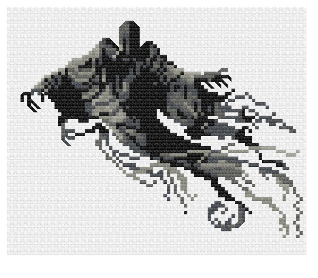 Ghostly Demon Design, a Cross Stitch Pattern - Etsy