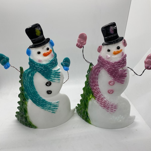 Snowman Glass - Etsy