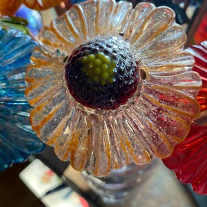 Fused Glass Garden 3D "cone Flowers" - Handmade - Planter/pot/vase - Etsy
