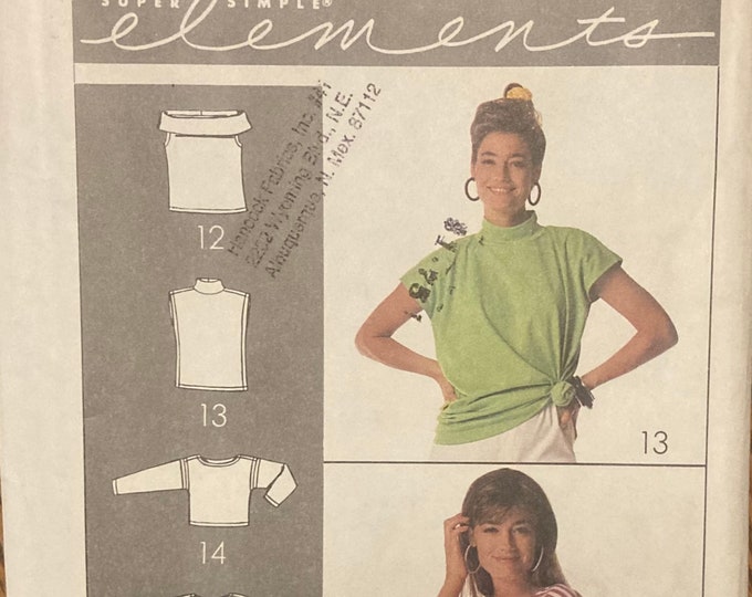 Simplicity 9057 RARE Vintage 1980s Super Simple Elements Stretch Knit ...