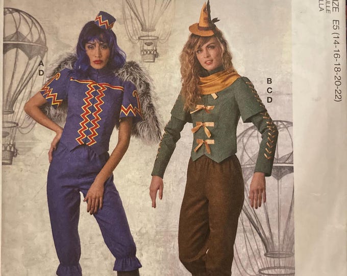 Mccall's Costumes M8186 2020s Women's Flying Monkey Scarecrow Top ...