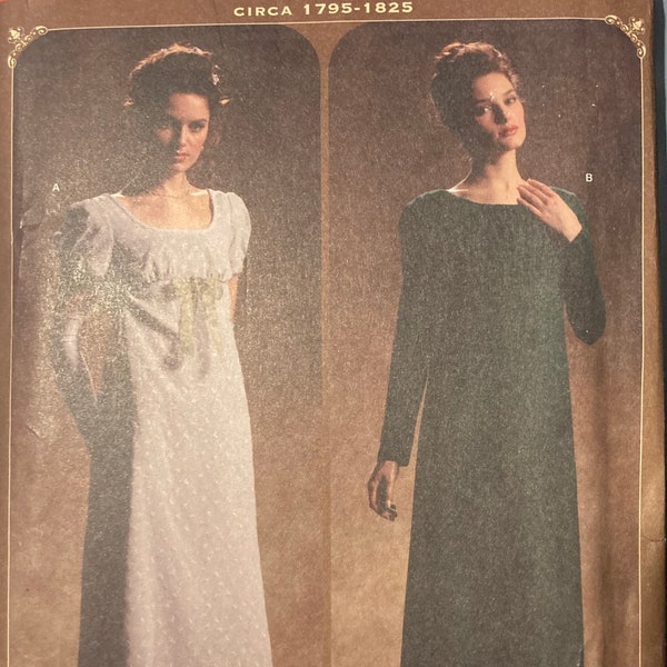 Regency Empire Dress Sewing Pattern - Etsy
