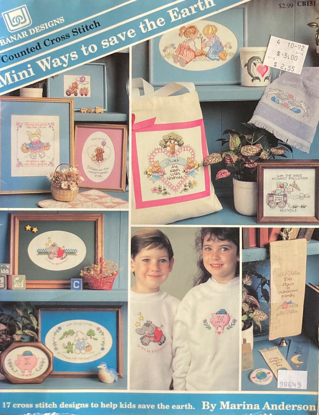 Vintage 1990s Banar Designs Counted Cross Stitch Patterns "mini Ways to ...