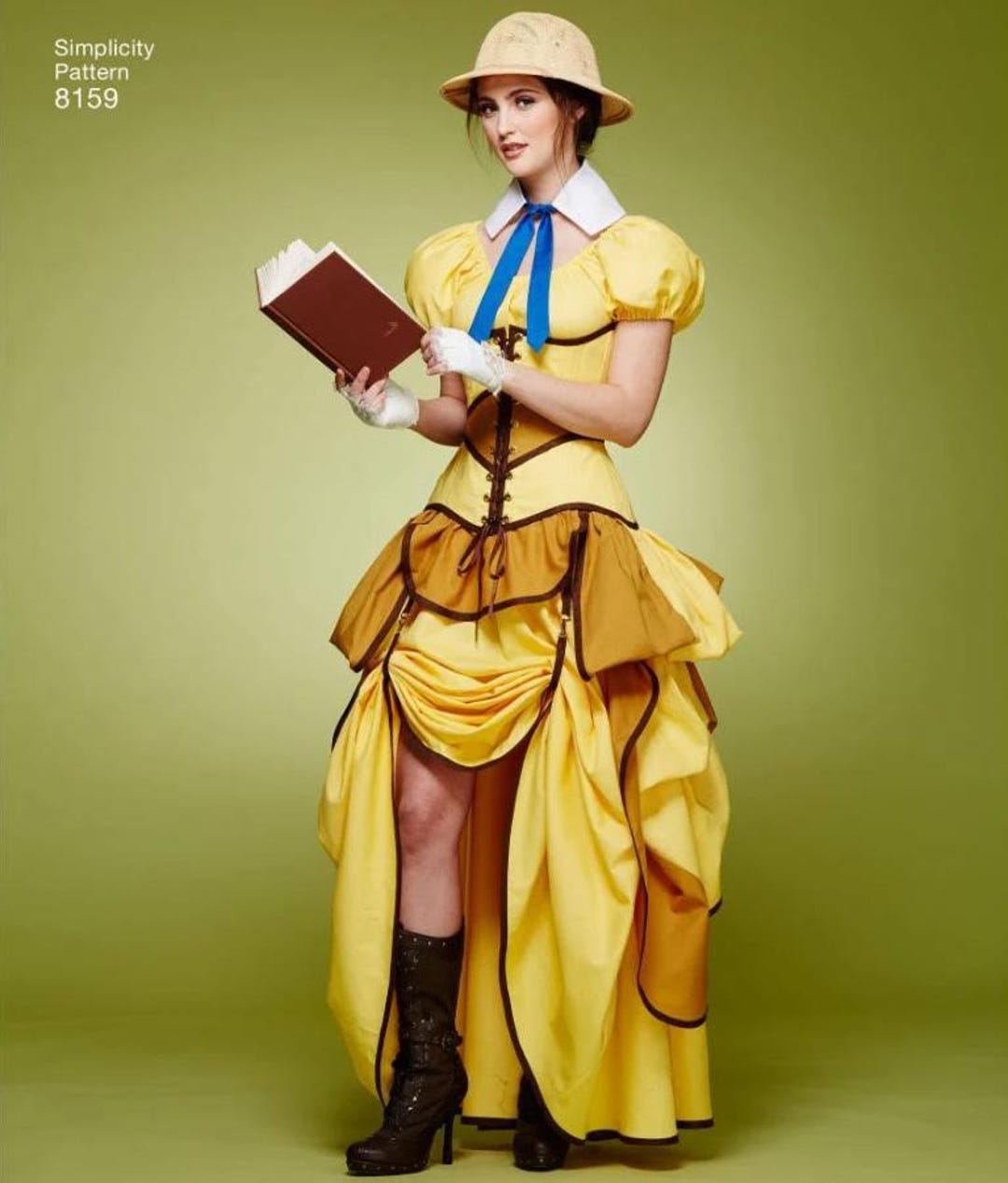 Simplicity 8159 2010s Cosplay Corset Bustle Dress Tarzan Mary Poppins ...