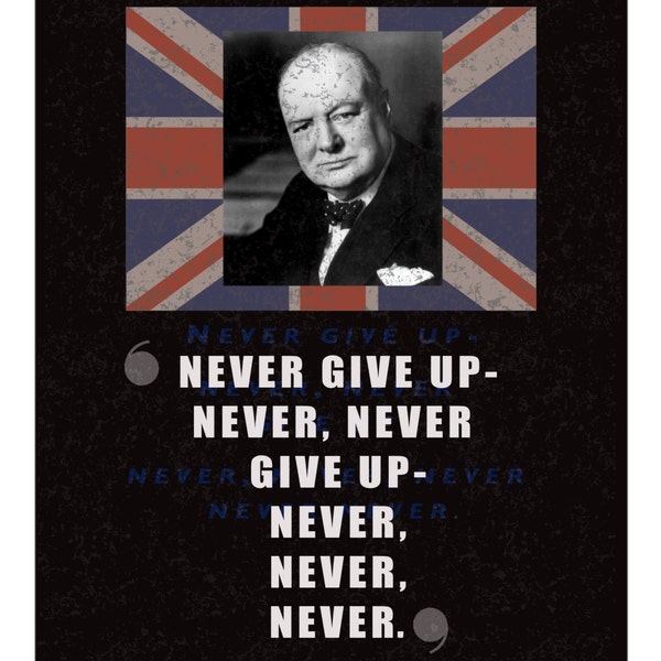 Churchill Quote - Etsy