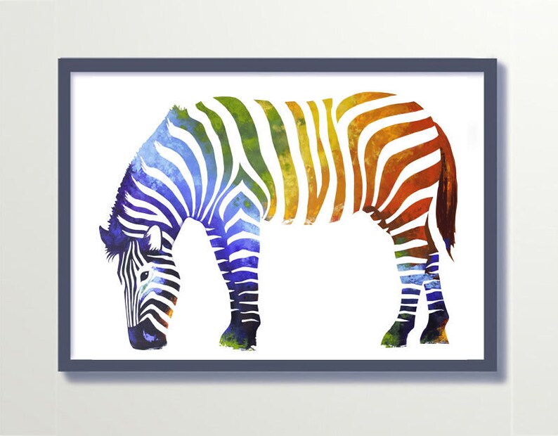 Printable Zebra Poster, Printable Zebra Art, Printable Zebra ...