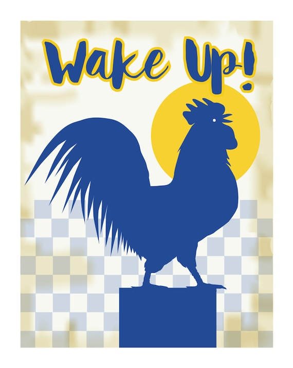 Printable Rooster Posterdownloadable Posterrooster - Etsy