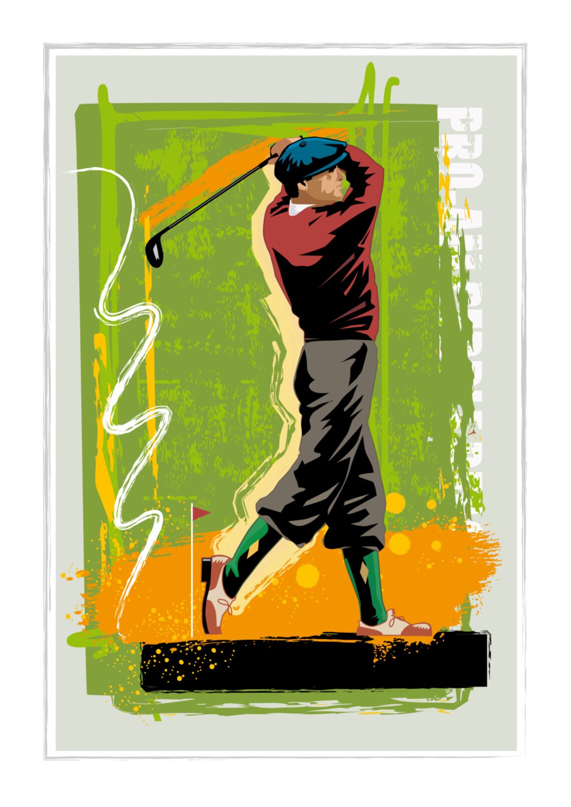 Vintage Golf Poster, Golf Print, Golf Poster, Vintage Golf Print ...