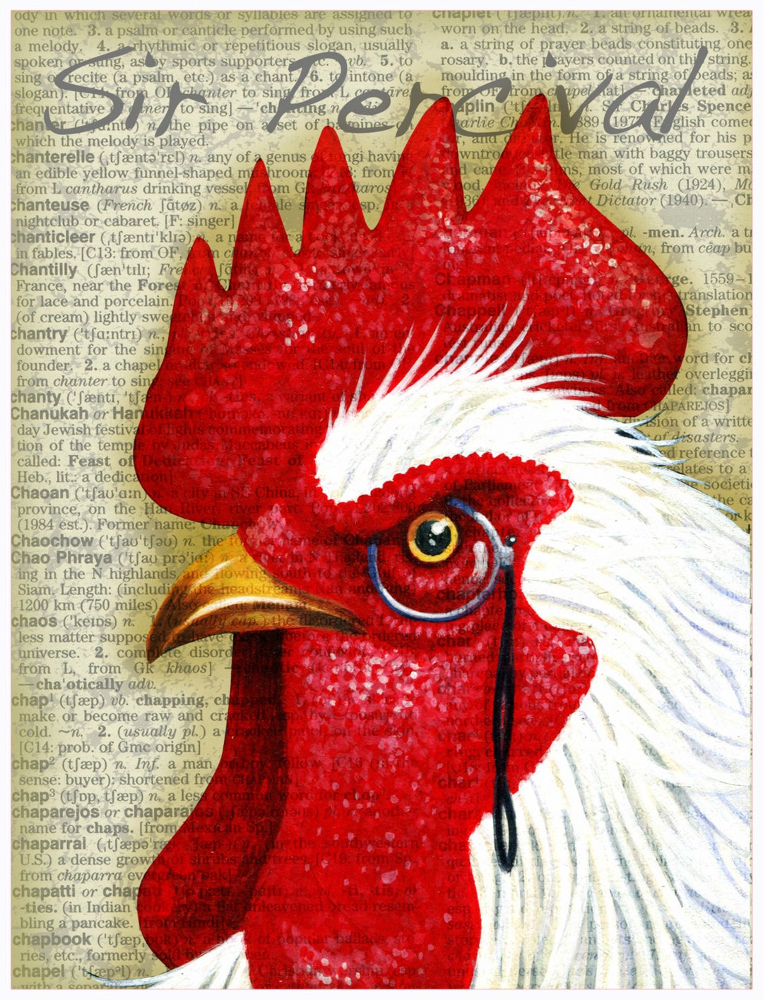 Downloadable Rooster Art, Rooster Poster, Rooster Art, Rooster Painting ...