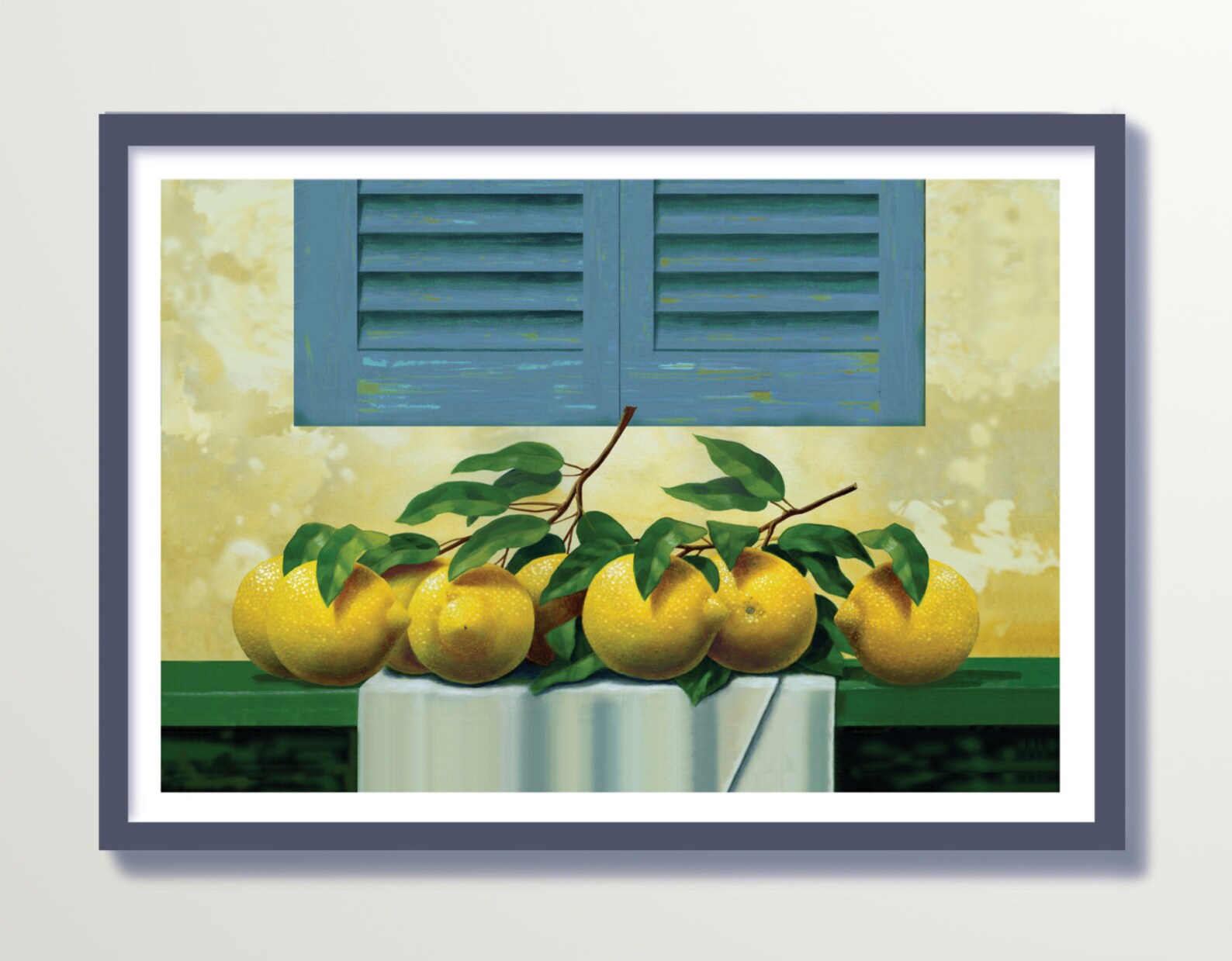 Lemons Art Print, Fruit Painting Print, Tuscany Print, Lemons Art Print ...