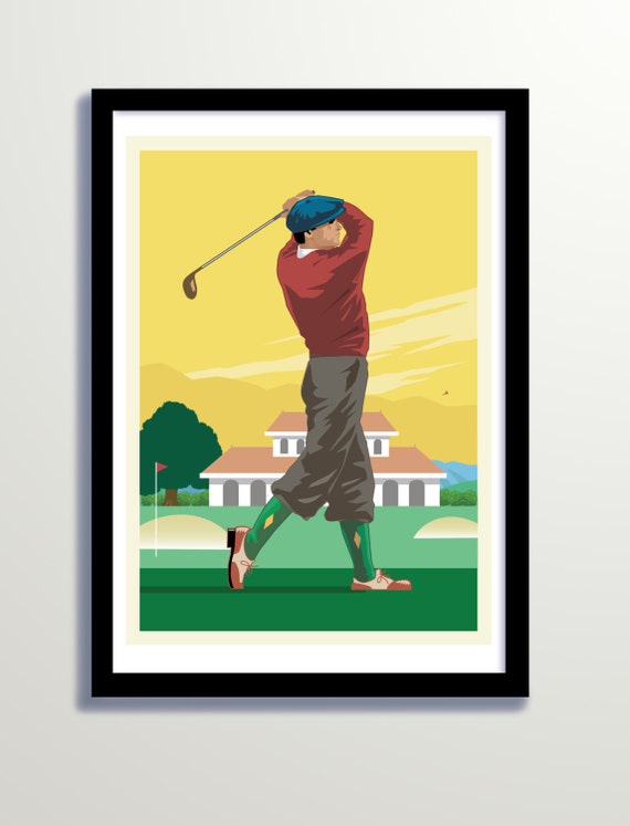 Vintage Golf Artwork