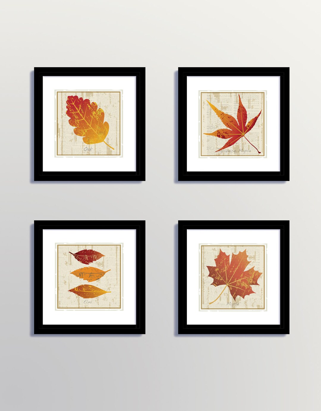 Downloadable Autumn Leaves Prints, Printable Maple Leaves, Autumn ...