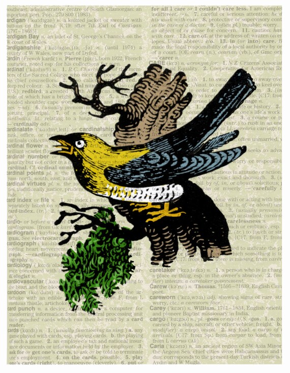 Vintage Bird Print Vintage Poster Printable Bird Art | Etsy