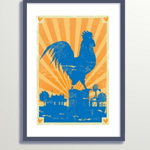 Printable Rooster Poster Rooster Print Rooster Art | Etsy