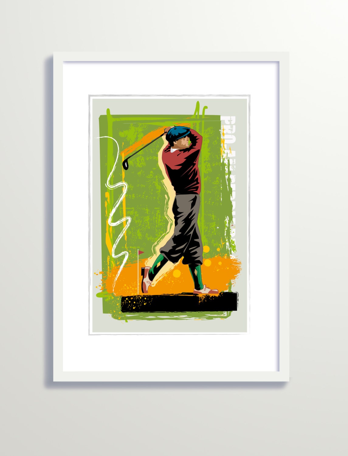 Vintage Golf Poster, Golf Print, Golf Poster, Vintage Golf Print ...