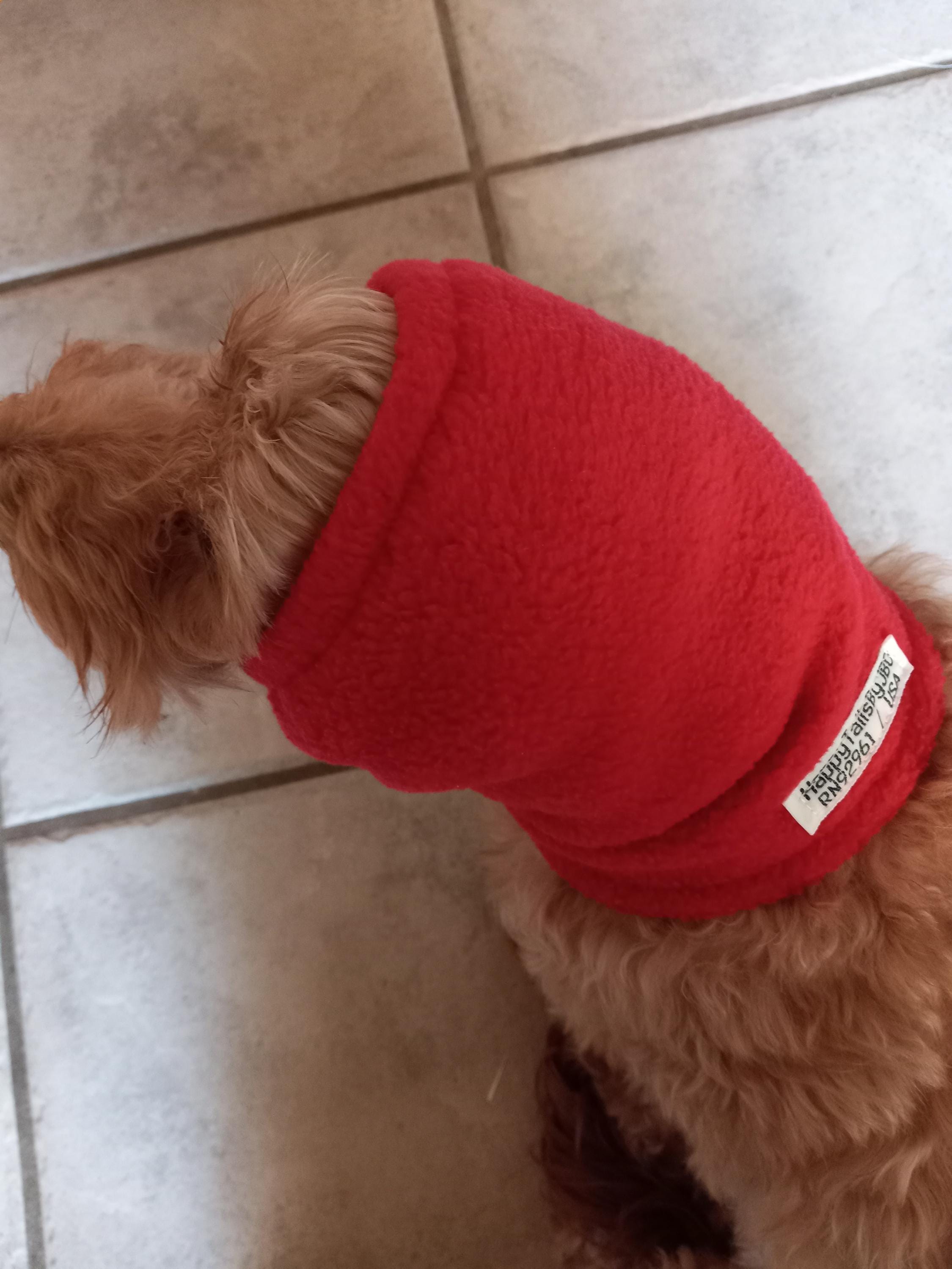 Custom Fleece Head Snood for Pets. Available in 8 Colors . No More Cold ...