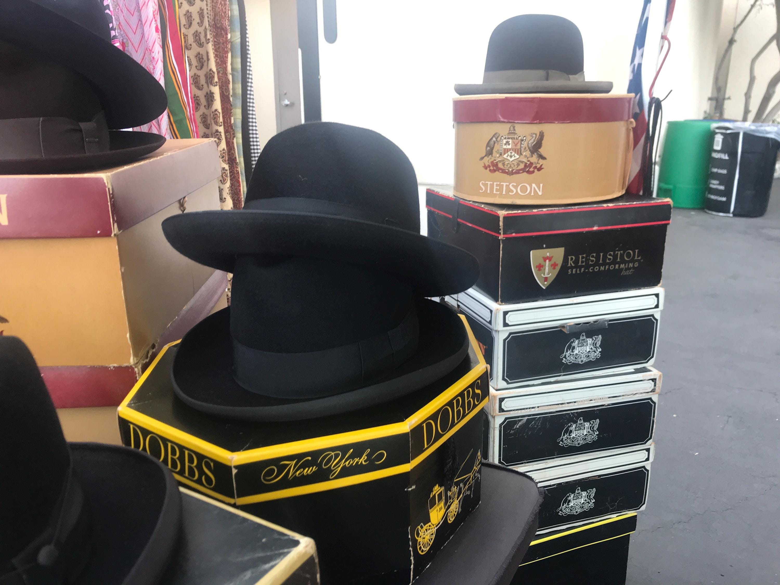 Vintage Hats Mix Homburg Fedora Tall Crown Low Crown - Etsy