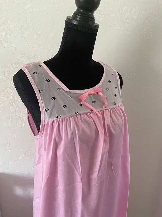 1960s Deadstock Pink Springmaid's "Waltz Gown" Babydo… - Gem