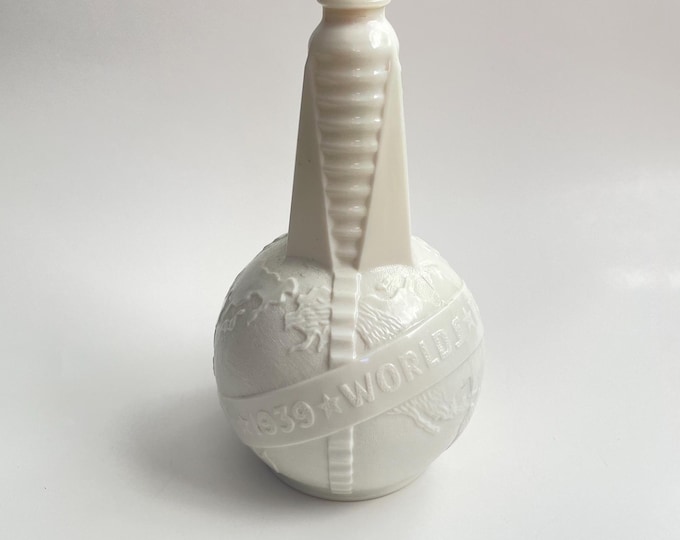 1939 Uranium Milk Glass Worlds Fair Souvenir Bottle - Etsy