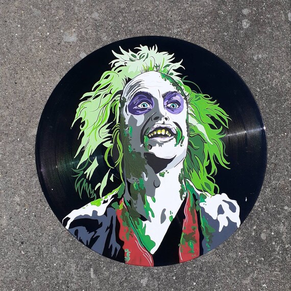 Bug drink creepy horror hand painted vinyl record | Etsy