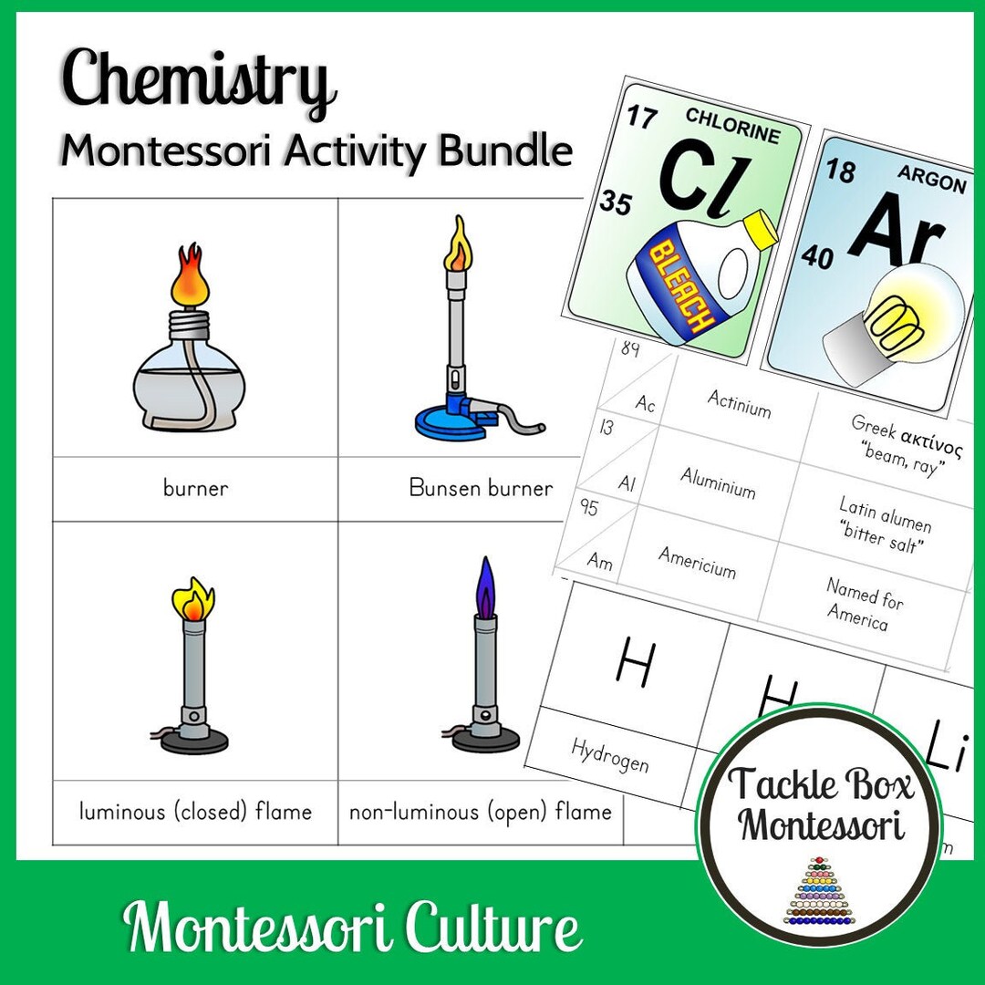 Chemistry Activity Bundle | PDF Printable | Montessori Inspired ...