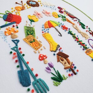 Spring Rainbow Embroidery Pattern & Guide - PDF Digital Download ...