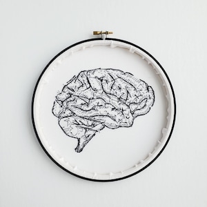 Brain Anatomy - PDF Digital Download Embroidery Pattern & Guide - Etsy