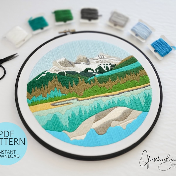 Mountain Embroidery Pattern - Etsy