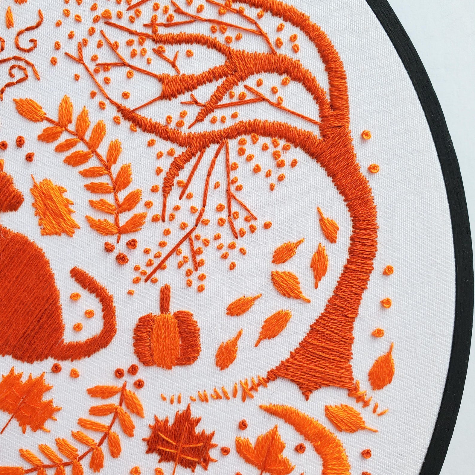 OCTOBER Monthly Monochromatic Folk Art Inspired Series - PDF Digital ...