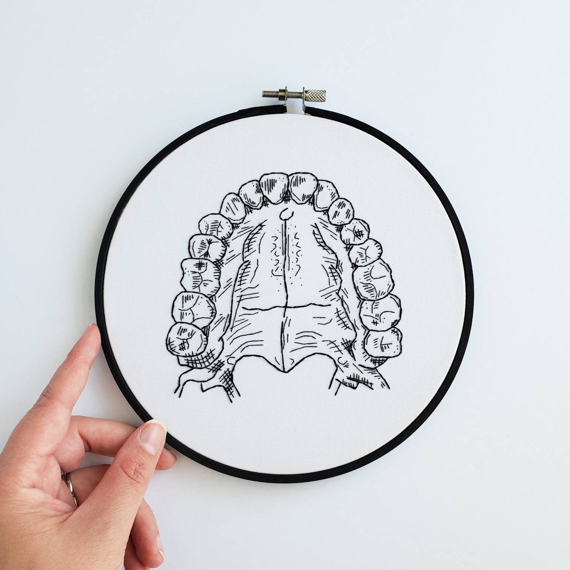 Teeth/jaw Anatomy Embroidery Pattern DIY Digital Download - Etsy Canada