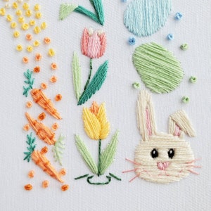 Easter Rainbow Embroidery Pattern & Guide - PDF Digital Download ...