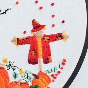 OCTOBER Monthly Series Wreath Embroidery Pattern & Guide - Digital ...